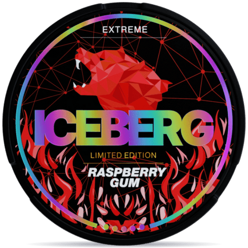 ICEBERG Raspberry Gum Extreme Slim ⚡️ Save 15 % – GotPouches.com